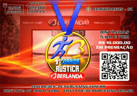 1ª Corrida e Caminhada Rústica Berlanda - Catarina Run